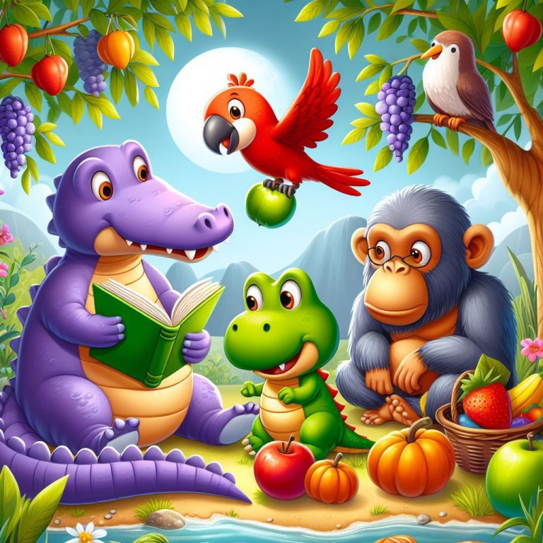 ️ Cocodrilo Lilo y la Aventura de las Frutas y Verduras Crea Cuentos ...