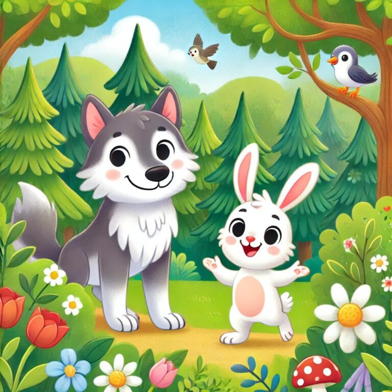 ️ El Lobo Bueno y el Conejo Amigo Crea Cuentos Personalizados (( Gratis ))