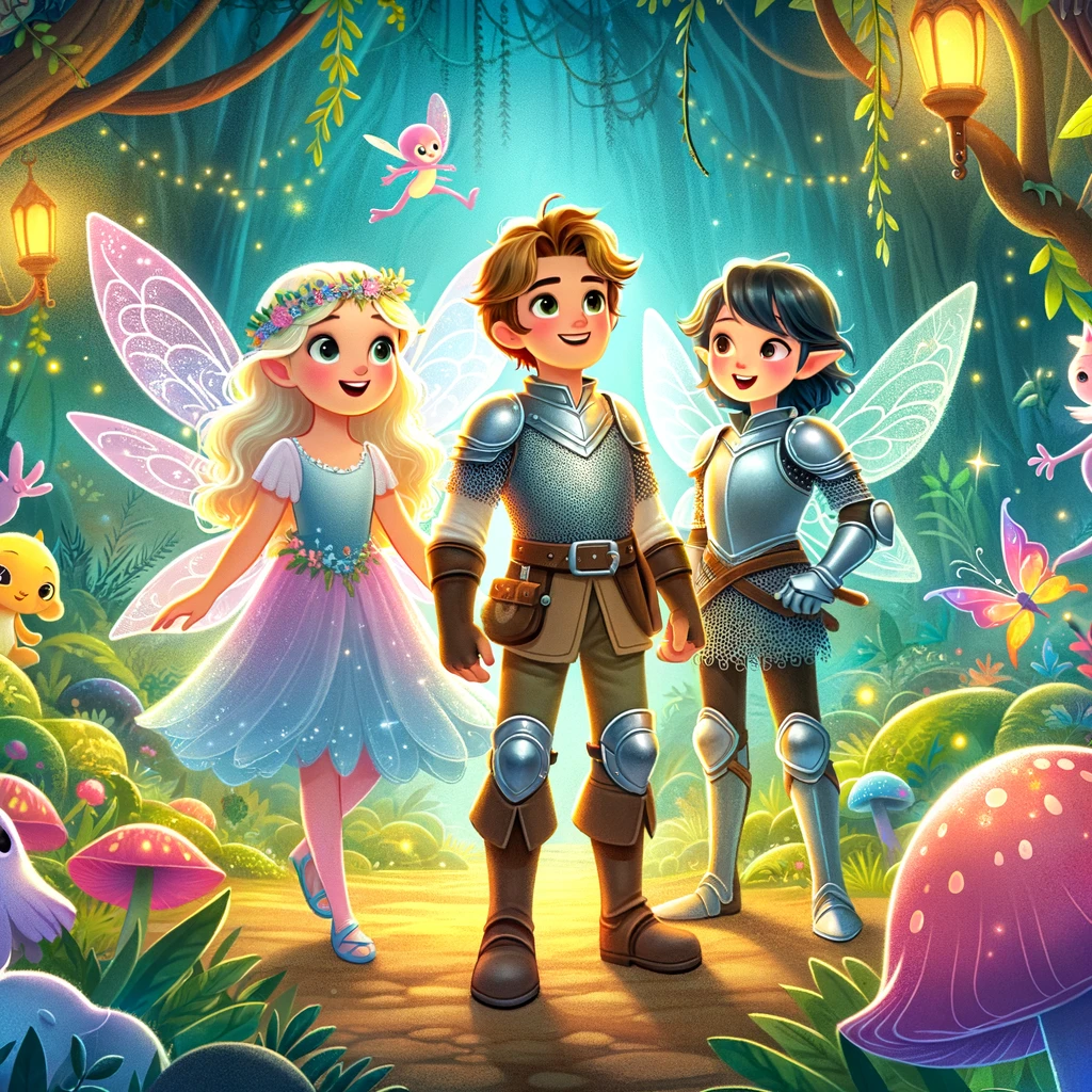 ️ Elly, Nadia y Axel en el Bosque Encantado Crea Cuentos Personalizados ...