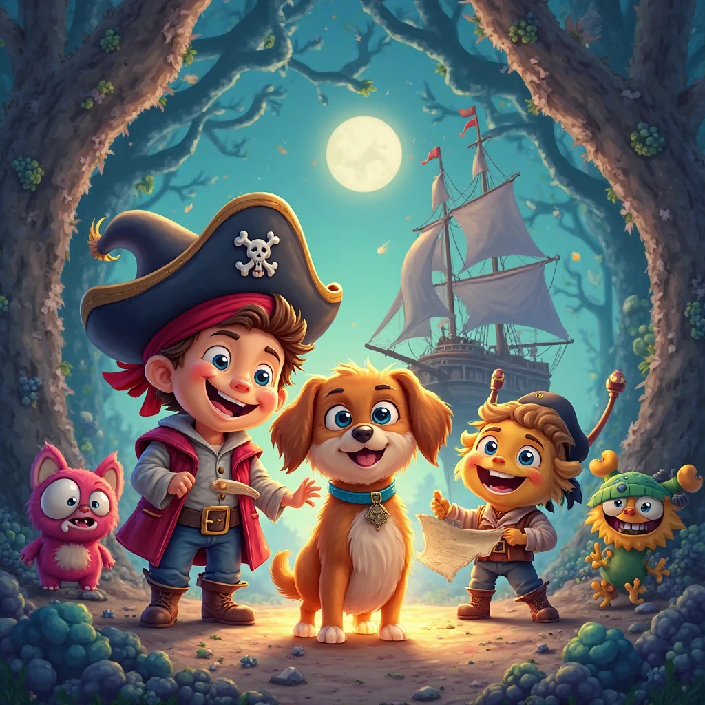 ️ La Aventura de los Chicos Sonrientes y su Perro Mágico en el País de ...