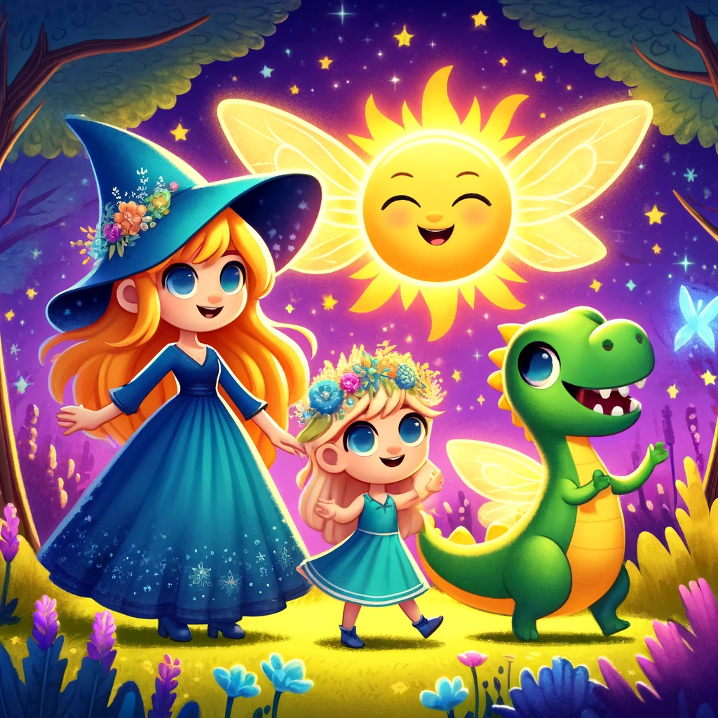 ️ Luna, Sol y Tierra en el Bosque Encantado Crea Cuentos Personalizados ...