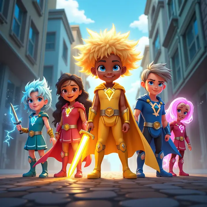 ️ Siete Magia: Los Héroes Mágicos de la Luz y la Justicia Crea Cuentos ...